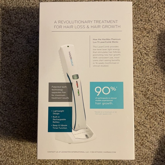 Hairmax | Accessories | Premium Lux 9 Laser Comb With Battery Charger ...